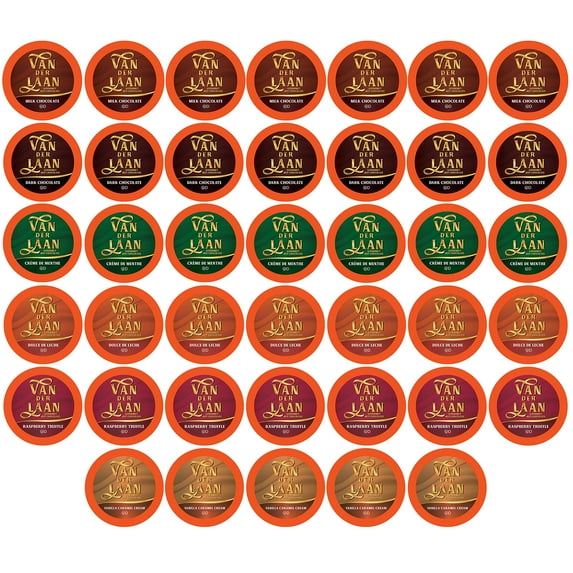 Van Der Laan Chocolate Hot Cocoa Pods, Gourmet Dutch Chocolate Assorted ...