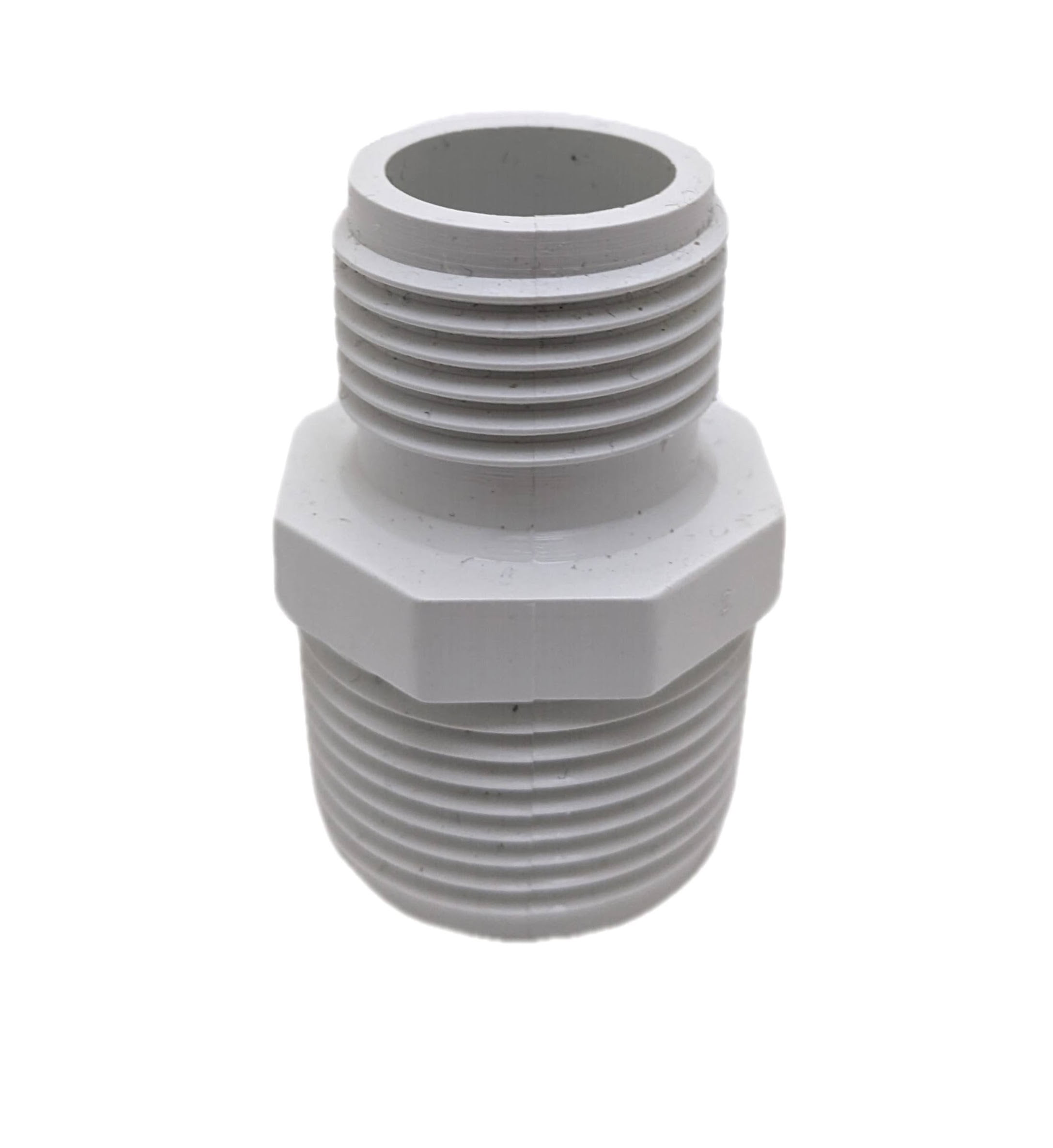 Van Enterprises PVC Garden Hose Adapter (1" NPT x 3/4" GHT) For Rain ...