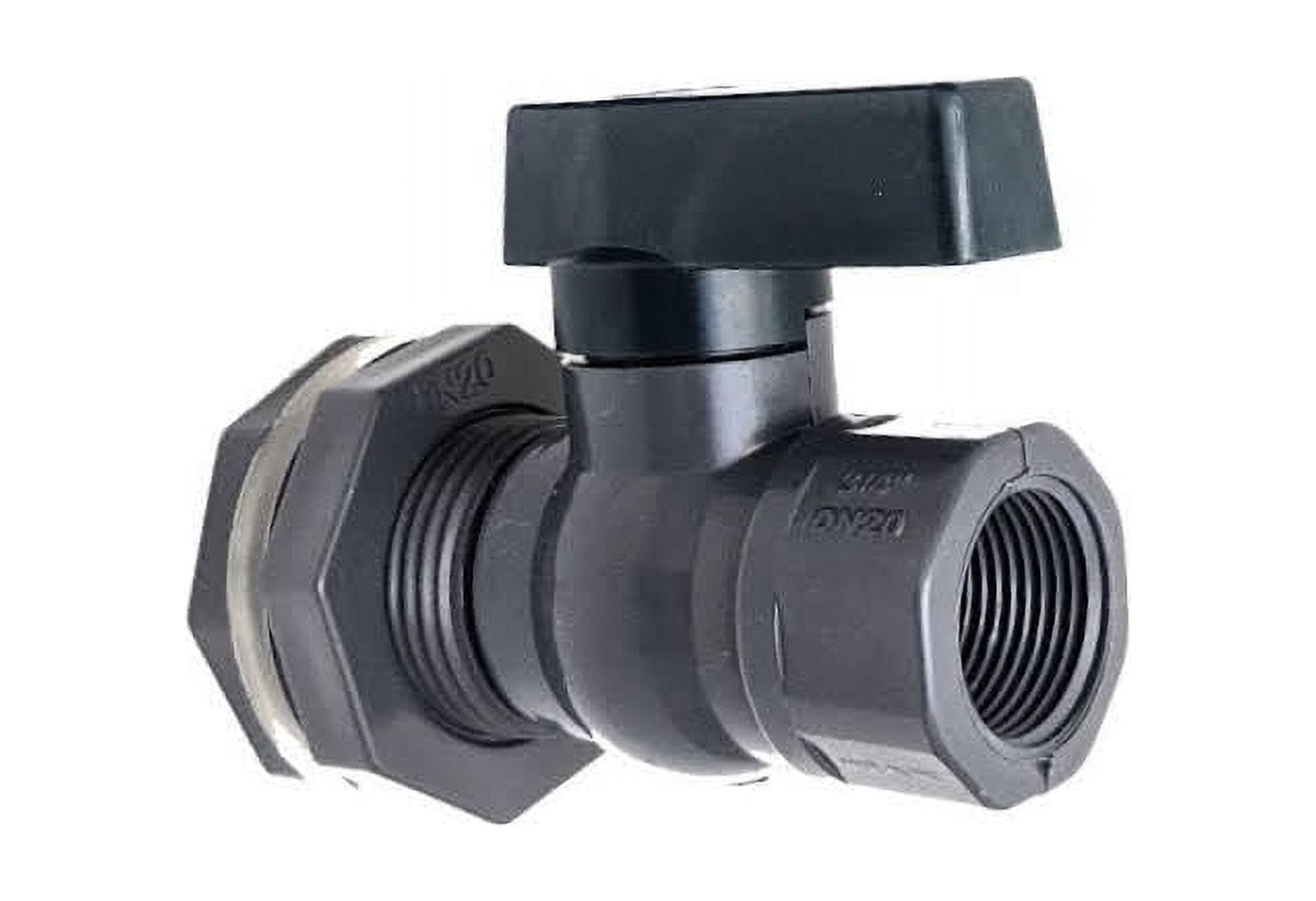 Van Enterprises Rain Barrel Garden Spigot Kit - 3/4" PVC Ball Valve ...