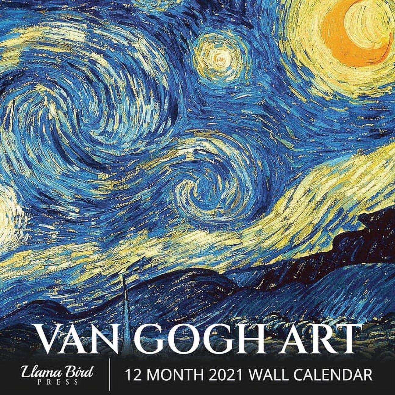 Van Gogh Art 2021 Wall Calendar: Famous Art, 8.5" x 8.5", 12 Month ...