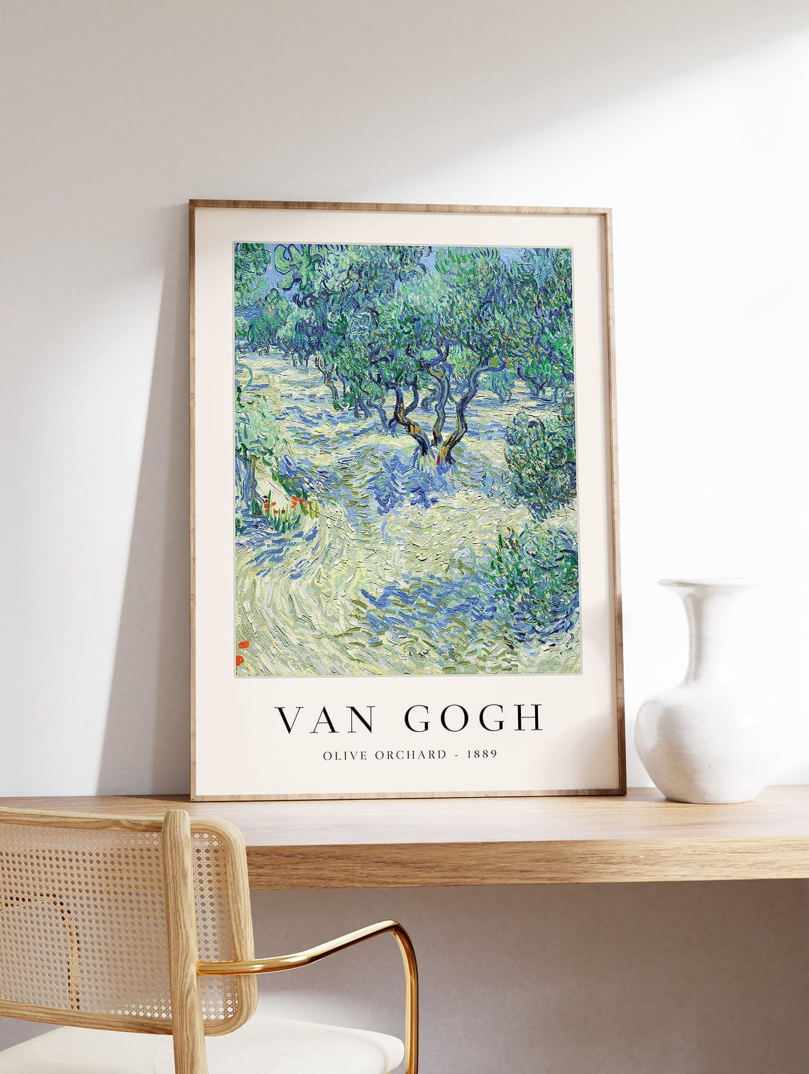 Van Gogh Art Print, Olive Orchard, Van Gogh Poster, Famous Paintings ...