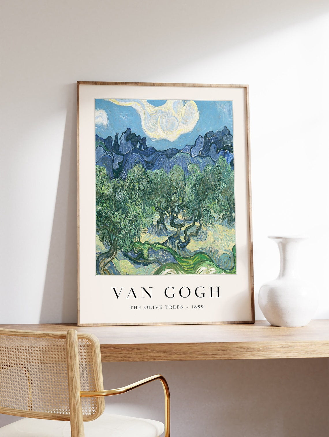 Van Gogh Art Print, The Olive Trees, Van Gogh Poster, Famous Paintings ...
