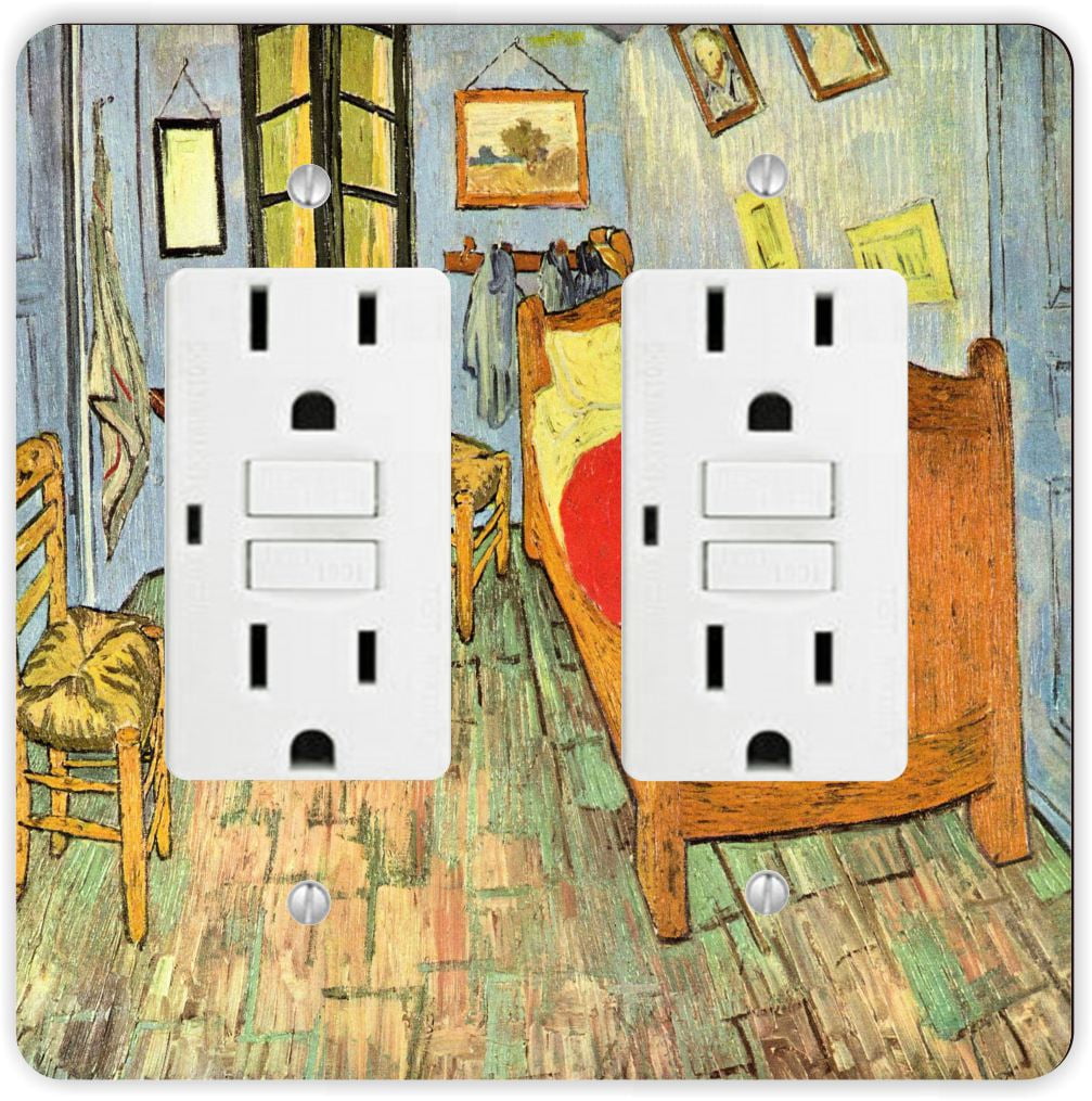 Van Gogh Art Van Gogh's Bedroom - GFI Switch Plate Cover - Double GFI ...