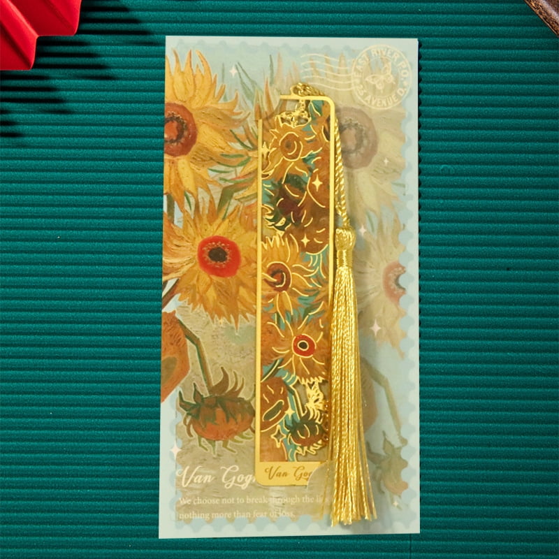 Van Gogh Bookmark Set, Metal Painting Art Bookmarks, Starry Night Gift ...