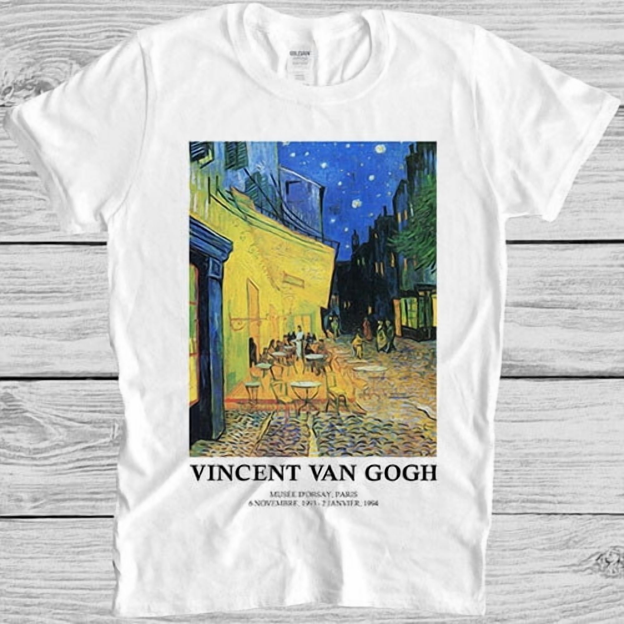 Van Gogh Cafe Terrace At Night Poster Meme Gift Style Movie Tee T Shirt ...