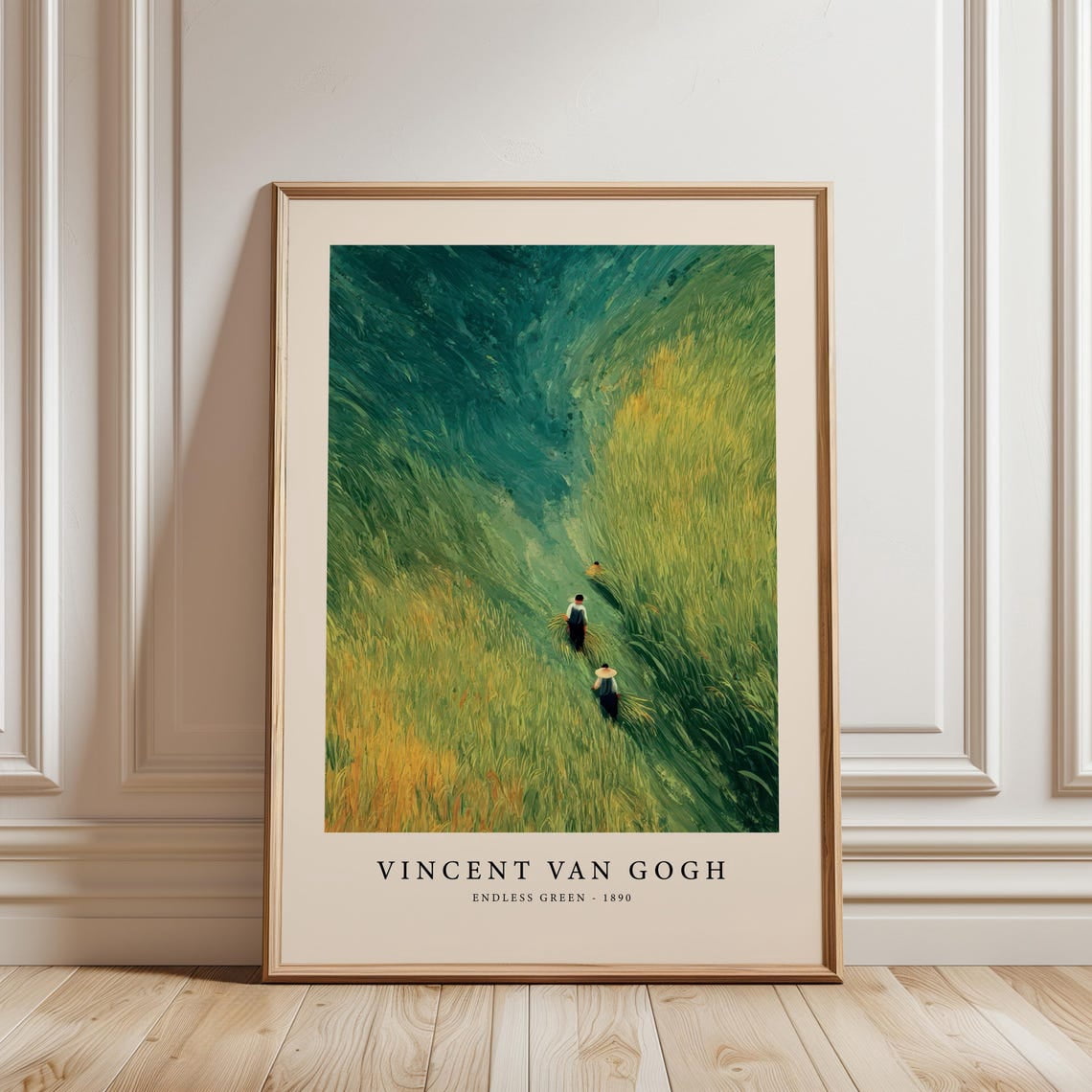 Van Gogh Endless Green Post Impressionist Field Classic Landscape ...