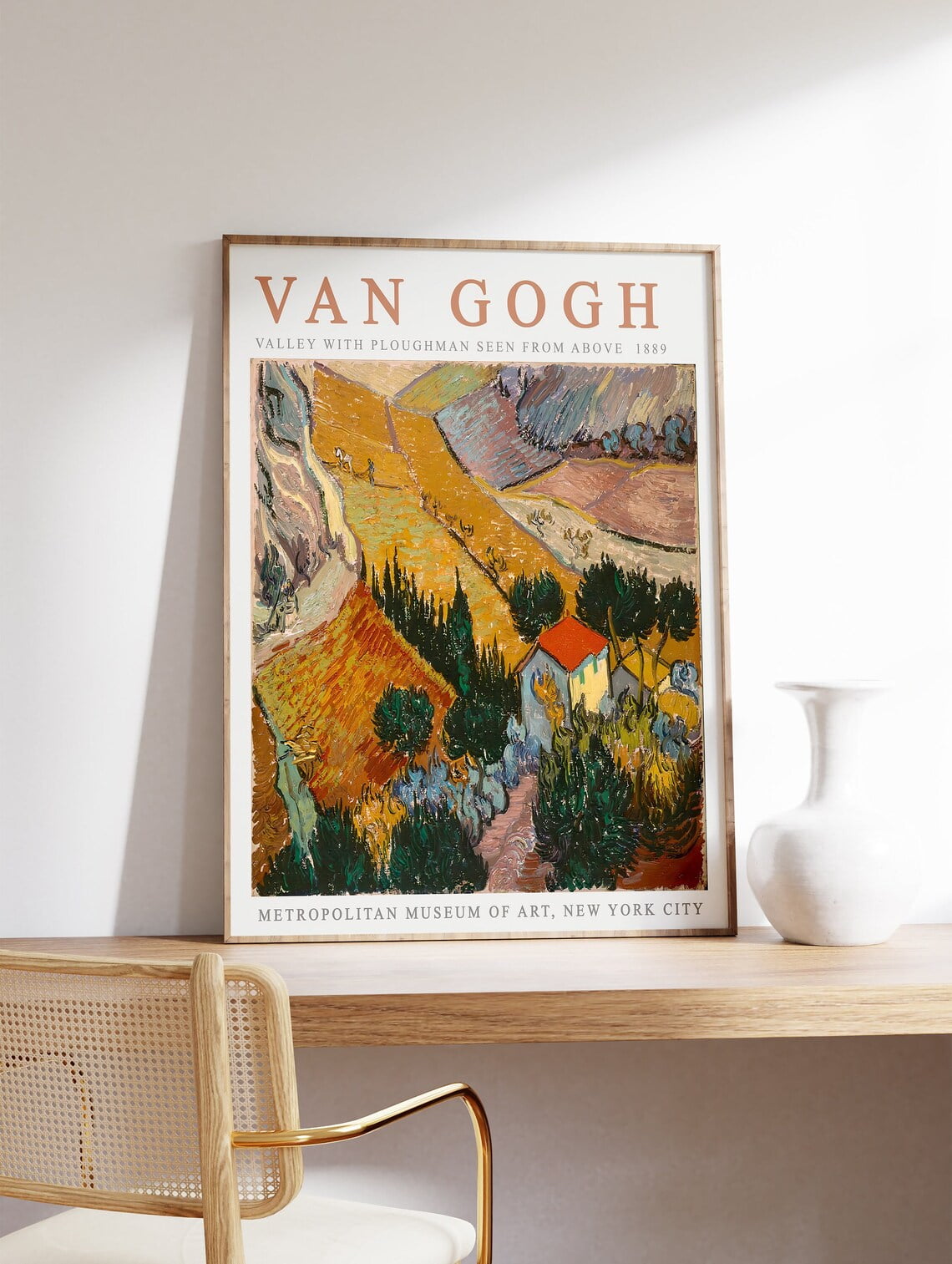 Van Gogh Exhibition Poster, Gallery Quality Art Print, Valley With ...