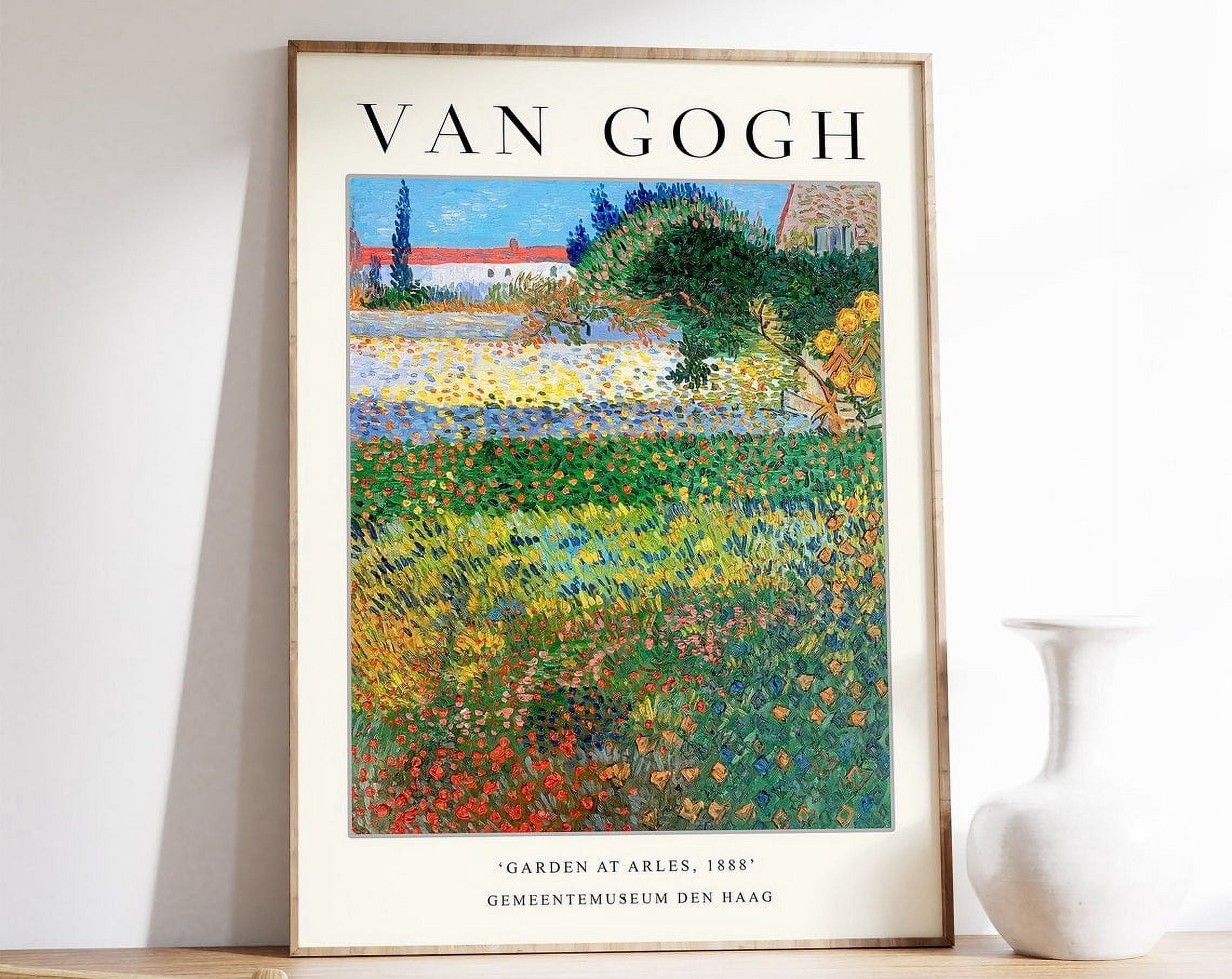 Van Gogh Exhibition Poster, Garden At Arles, Van Gogh Art Print, Wall ...
