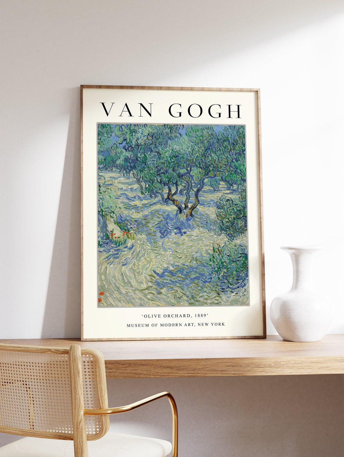 Van Gogh Exhibition Poster, Olive Orchard, Van Gogh Art Print, Wall Art ...