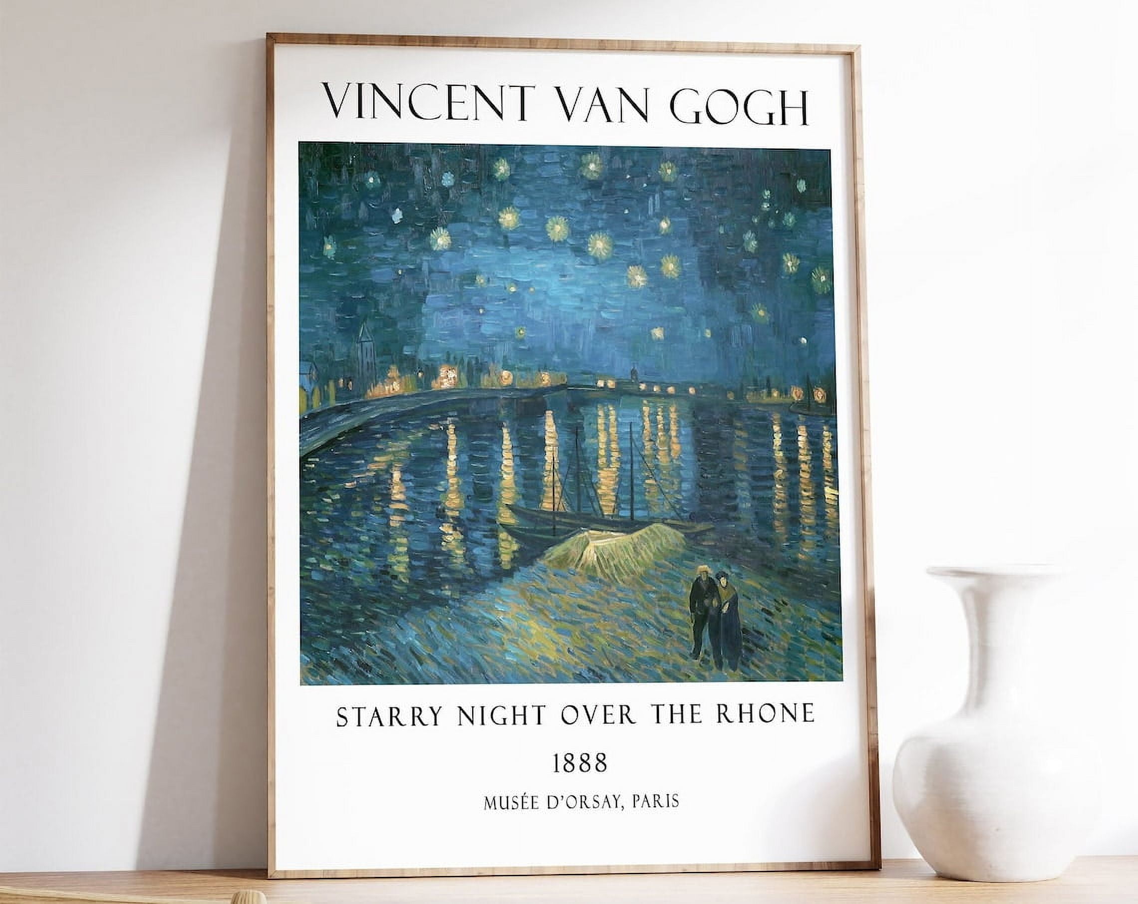 Van Gogh Exhibition Poster, Starry Night Over The Rhone, Van Gogh Art ...