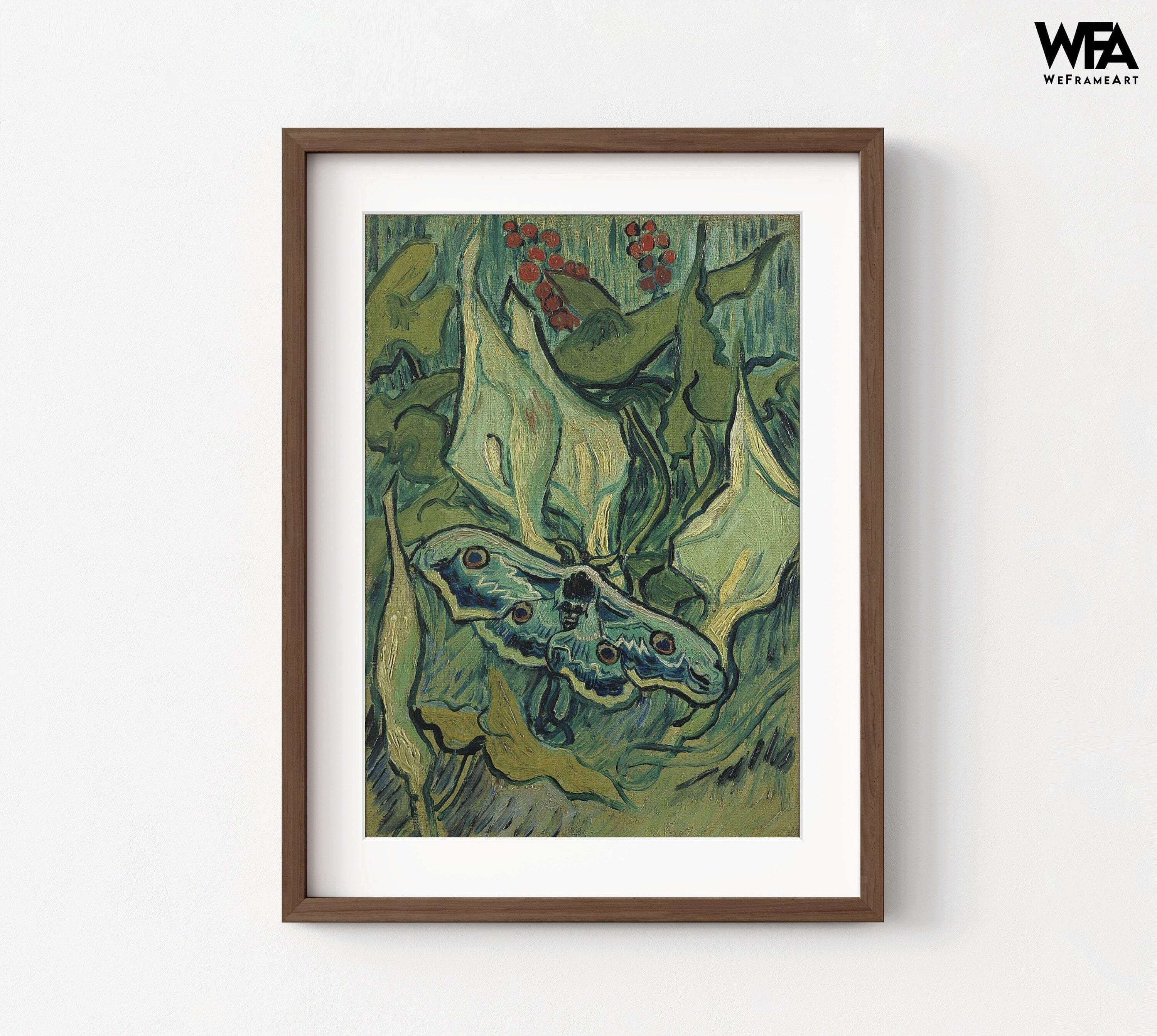 Van Gogh Giant Peacock Moth Painting,Framed Great Peacock Moth Print ...