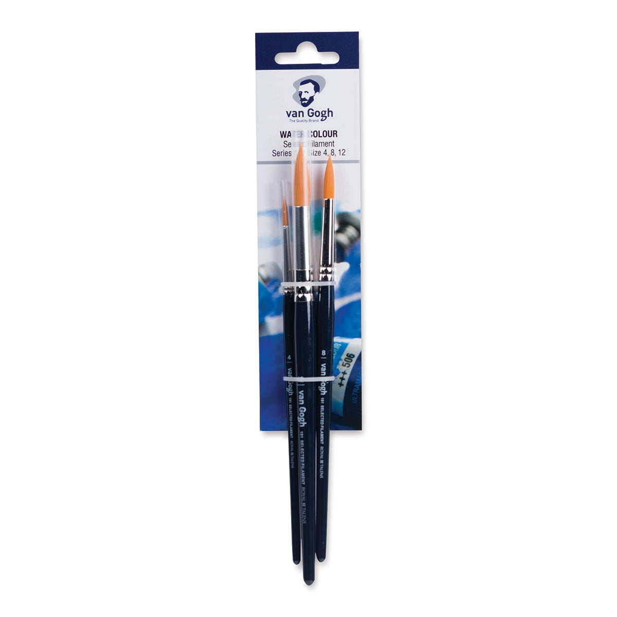 Van Gogh Golden Synthetic Watercolor Brushes - Set of 3 - Walmart.com