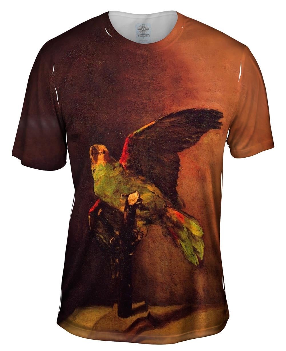 Van Gogh -Green Parrot 1886 Mens T-Shirt All Over Print - Walmart.com