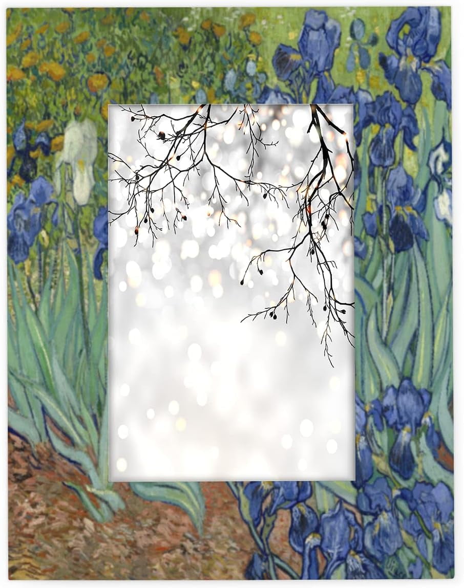 Van Gogh Iris Flower 5x7 Picture Frame Set of 2, Multi Frames Display 5 ...