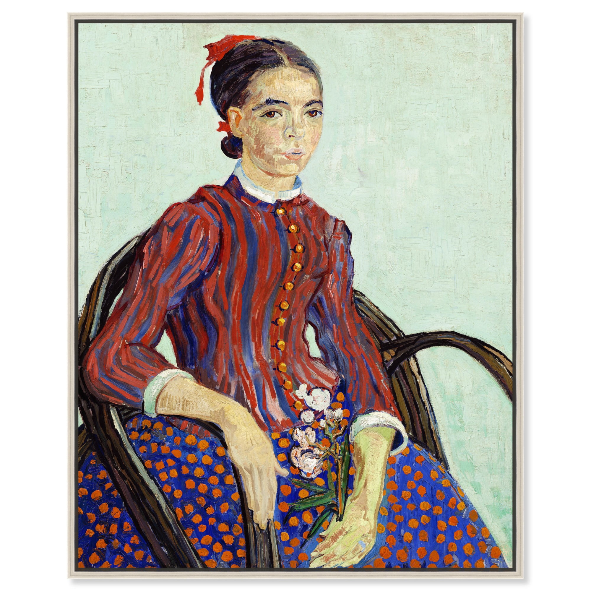 Van Gogh - La Mousme Canvas Vintage Classic Portrait by Art Remedy ...