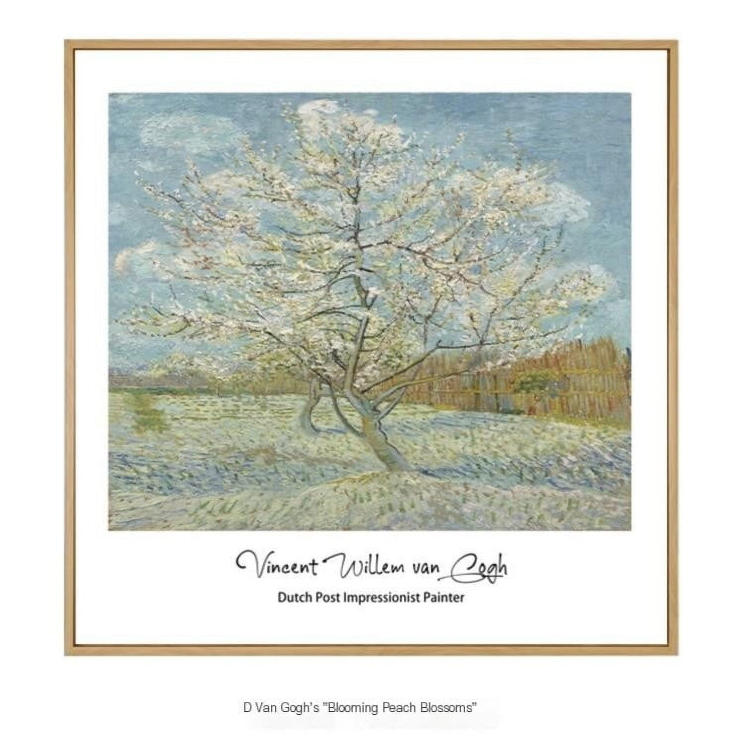 Van Gogh, Monet, wooden style, fresh decoration, hanging painting ...