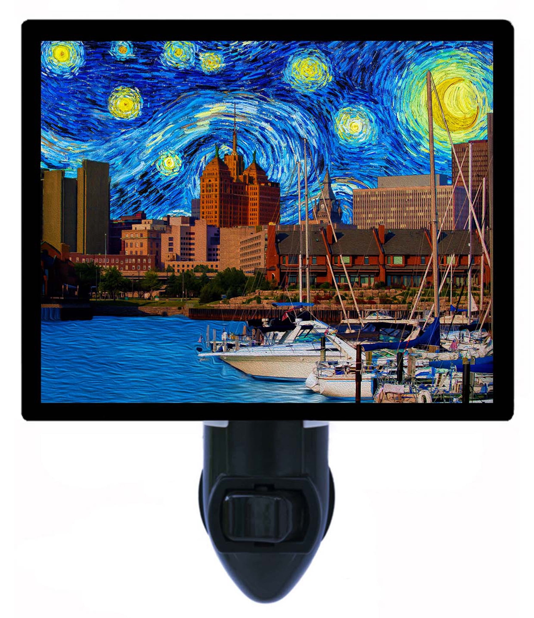 Night Light - Buffalo Starry Night. | Van Gogh Theme, Includes Free ...