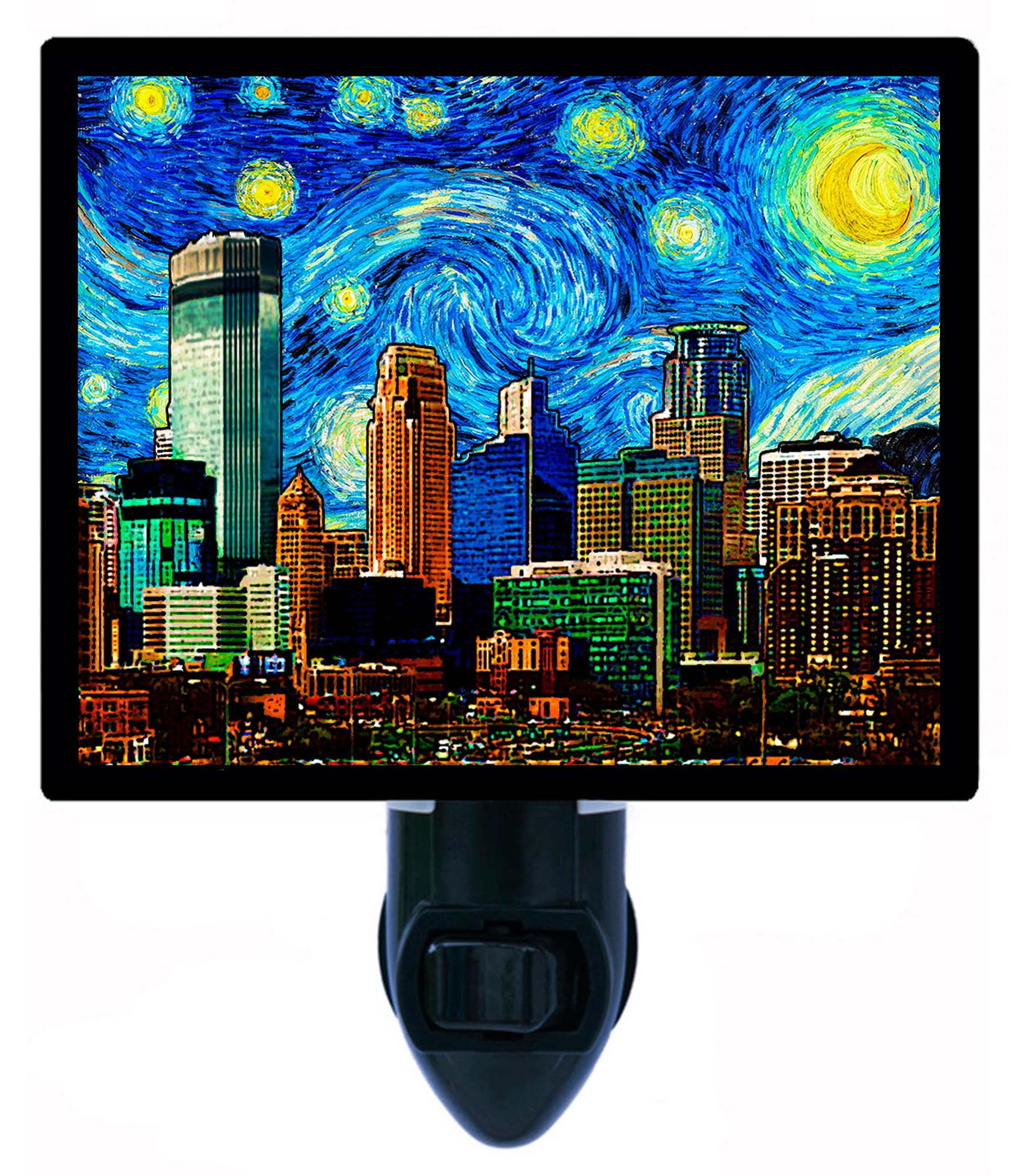 Night Light - Minneapolis Starry Night. | Van Gogh Theme, Includes Free ...