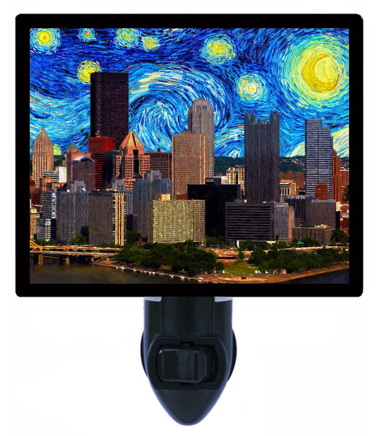 Night Light - Pittsburgh Starry Night. | Van Gogh Theme, Includes Free ...