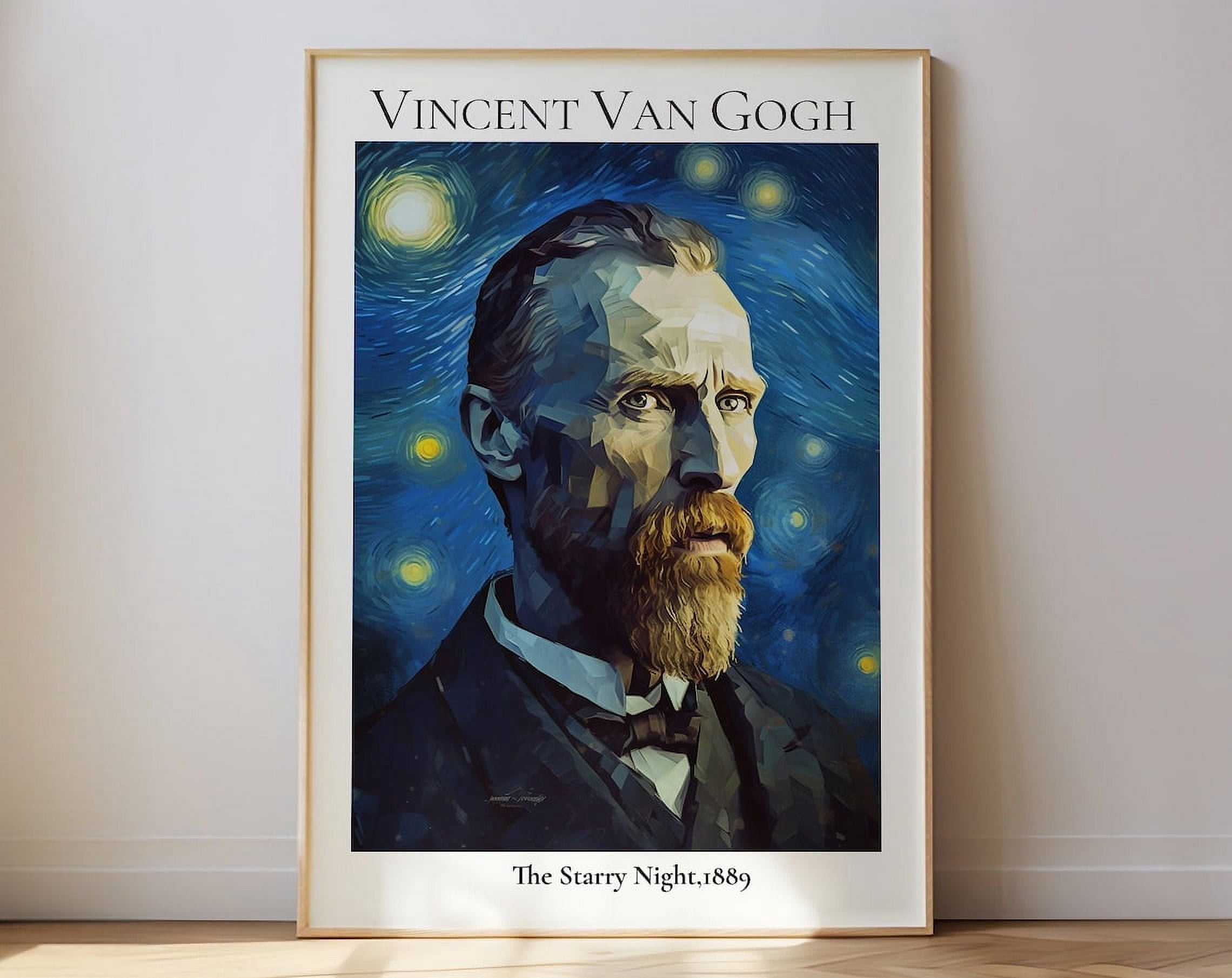 Van Gogh Print, Starry Night, Bar Cart Decor, Van Gogh, Van Gogh Poster ...