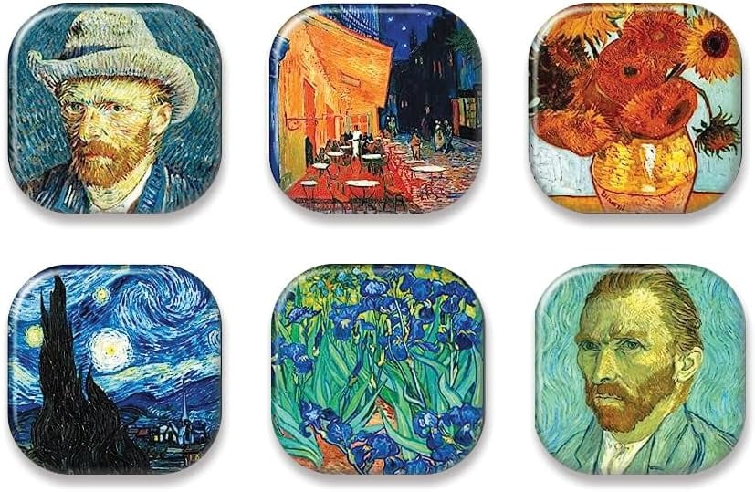 Van Gogh Refrigerator Magnets, Strong Decorative Cute Magnets for ...