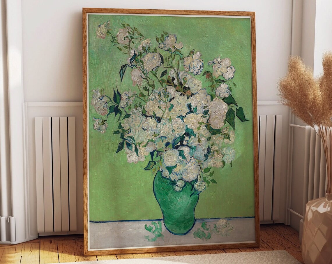 Van Gogh Roses 1890 Van Gogh Painting Timeless Beauty: Captivating Van ...