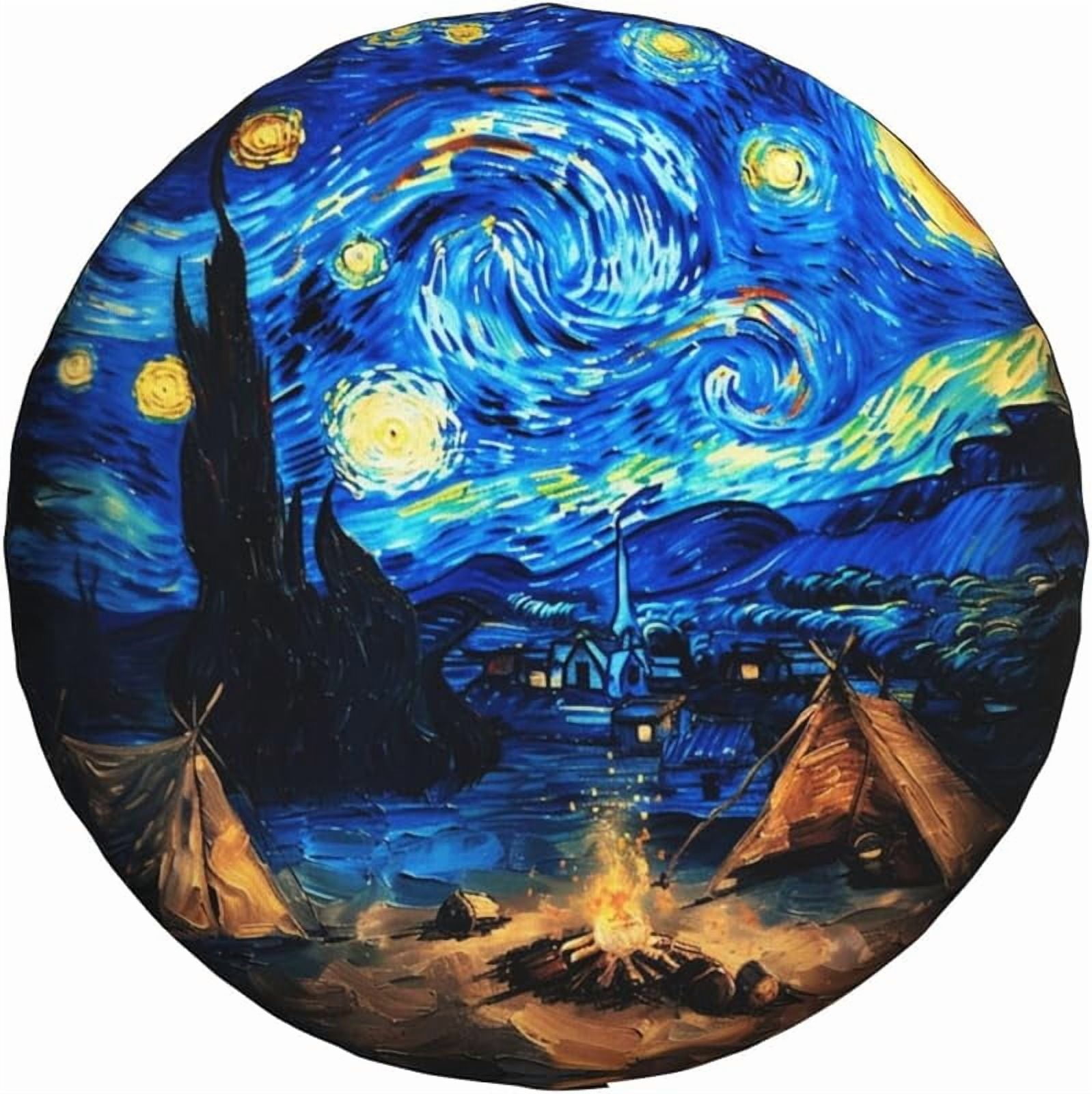 Starry Night Camping Spare Tire Cover Wheel Protectors Weatherproof ...