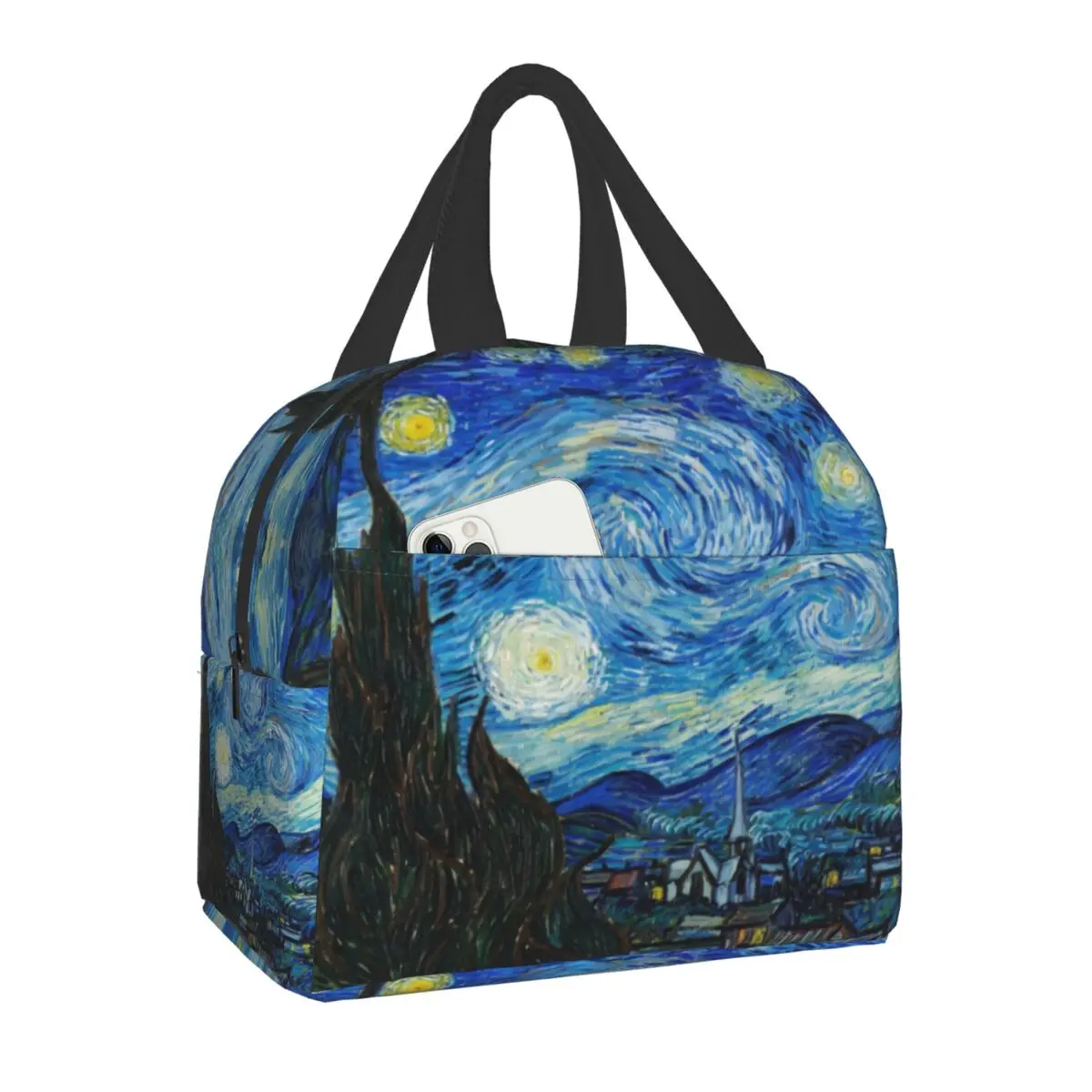Van Gogh Starry Night Insulated Lunch Tote Bag for Women School ...