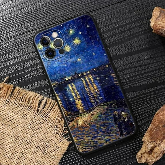 Van Gogh Starry Night Oil Painting Phone Case for iPhone 16 Pro Max ...