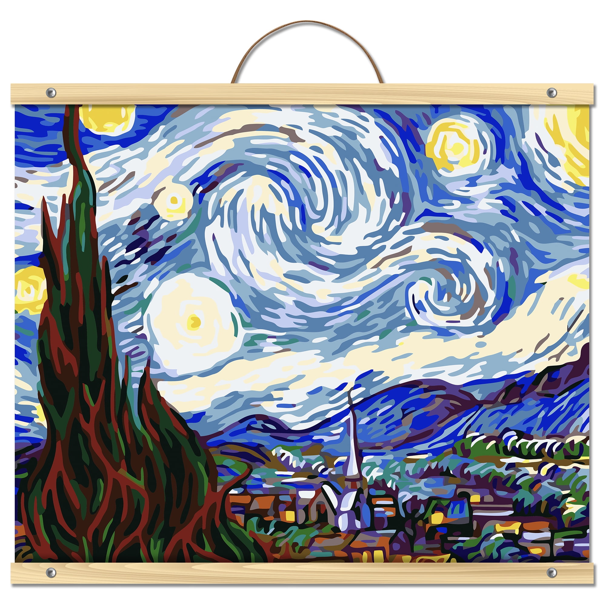 Van Gogh Starry Night Paint-by-Number Kit by Artist's Loft Necessities ...