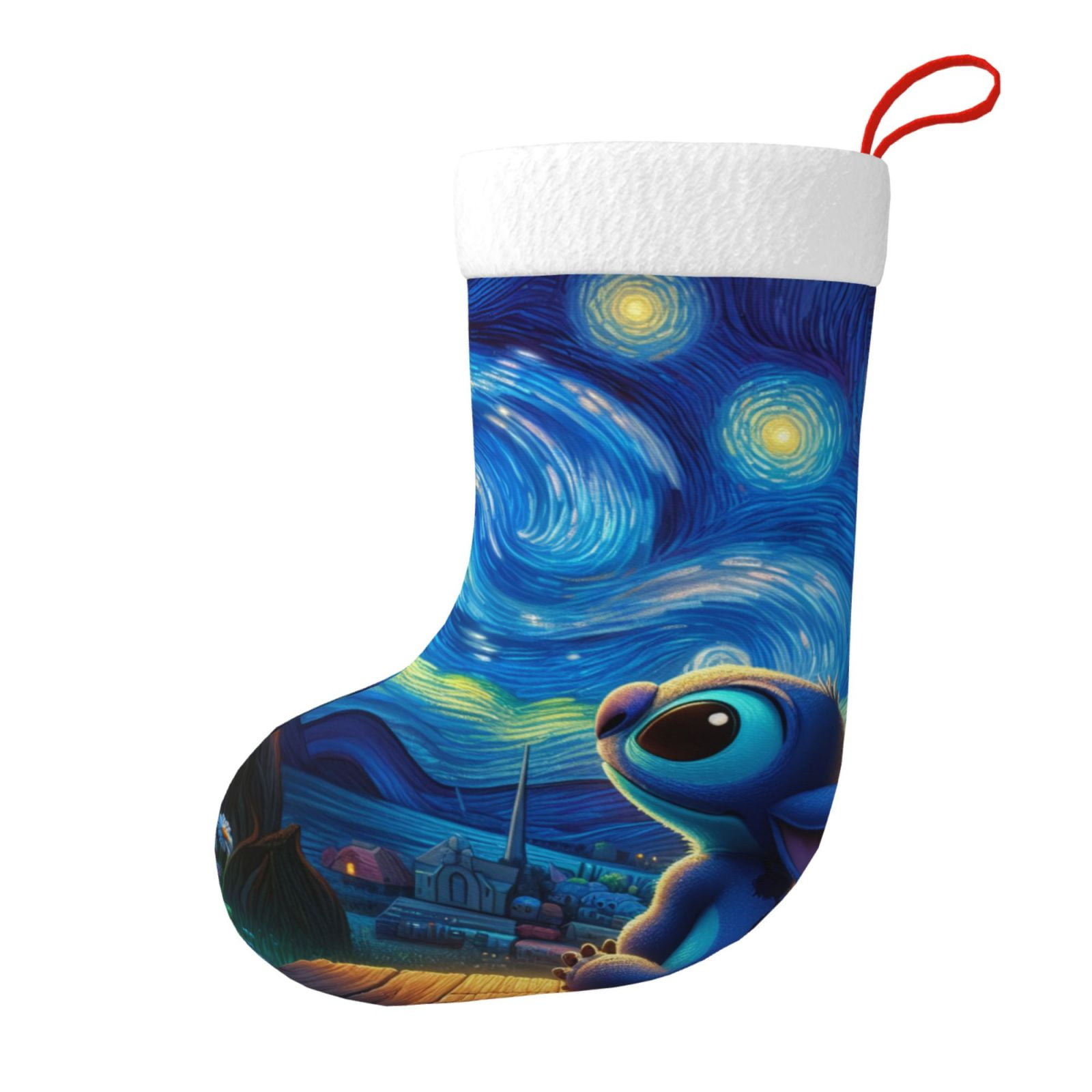 Van Gogh Stitch Christmas Stocking 18 Inch,Van Gogh Stitch Stockings ...