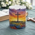 Van Gogh Style Cross Mug: Spiritual Christian Decor - Walmart.com