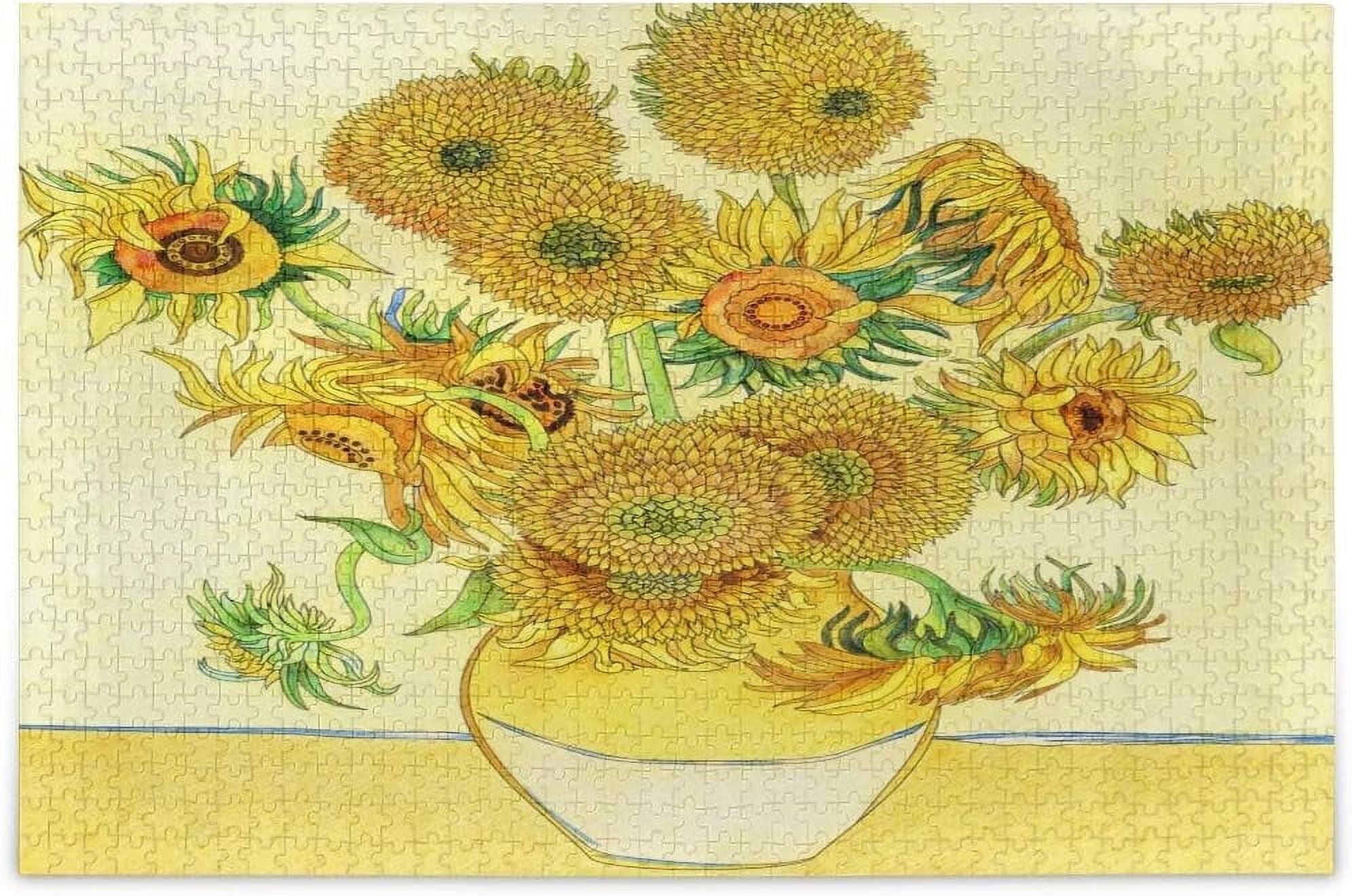 Van Gogh Sunflower Jigsaw Puzzle 1000 Piece Puzzle for Kids Adult ...