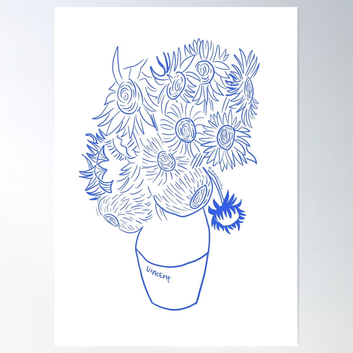 Van Gogh Sunflower Poster Wall Art, Modern Wall Decor For Living Room ...