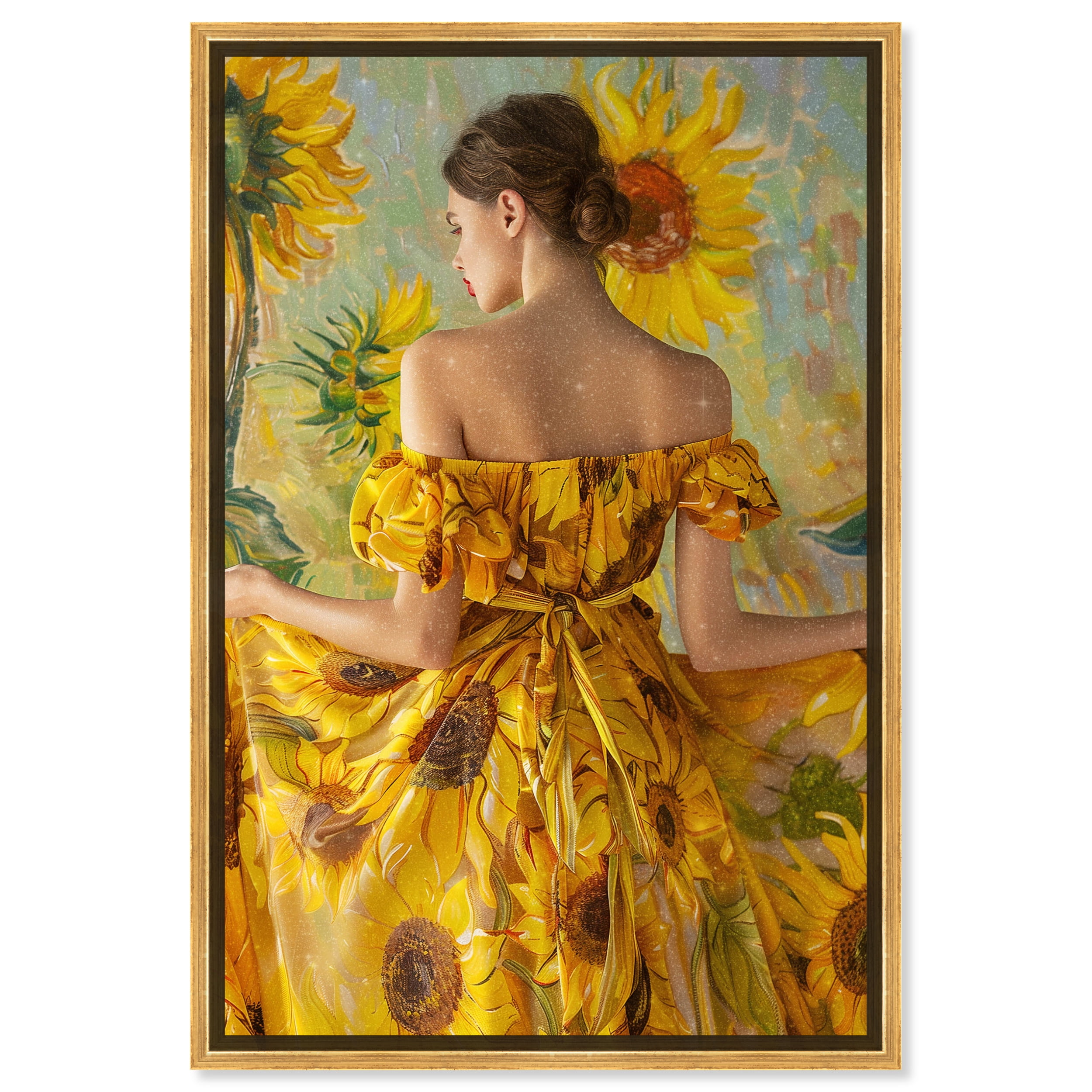 Van Gogh Sunflowers Dress Fashion And Glam Canvas Wall Art by Art ...