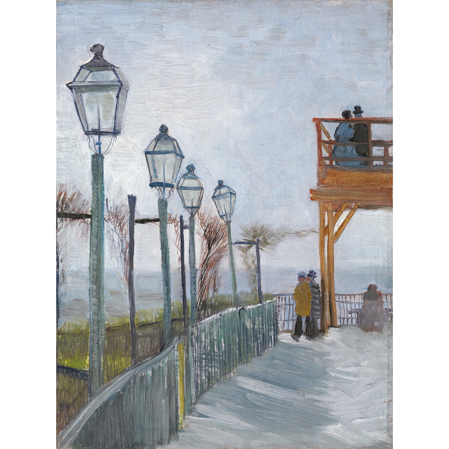 Van Gogh Terrace Observation Deck Moulin Blute-Fin Painting Extra Large ...