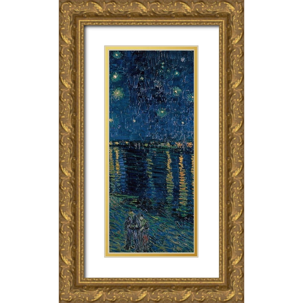 Van Gogh, Vincent 10x18 Gold Ornate Wood Framed with Double Matting ...