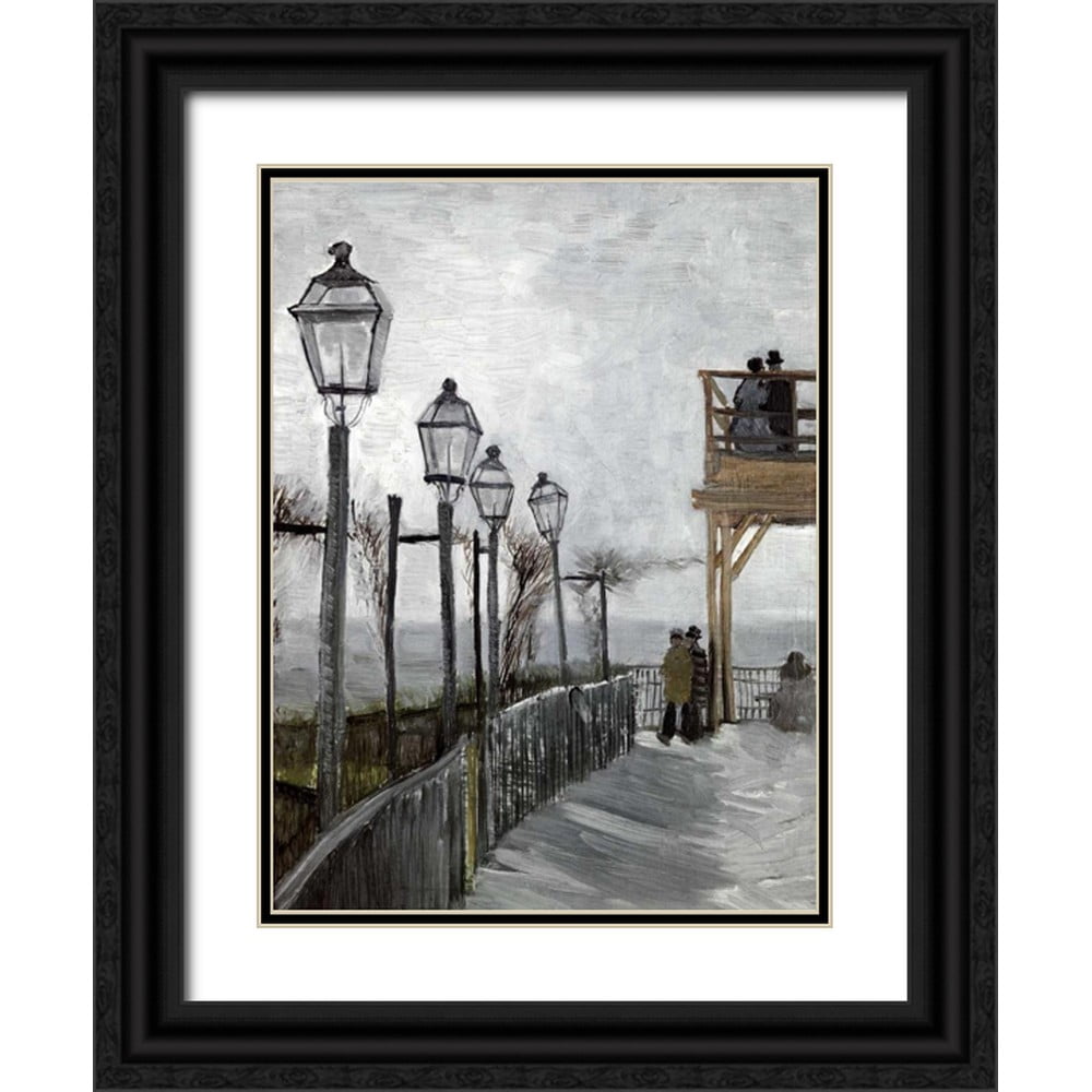 Van Gogh, Vincent 11x14 Black Ornate Wood Framed with Double Matting ...