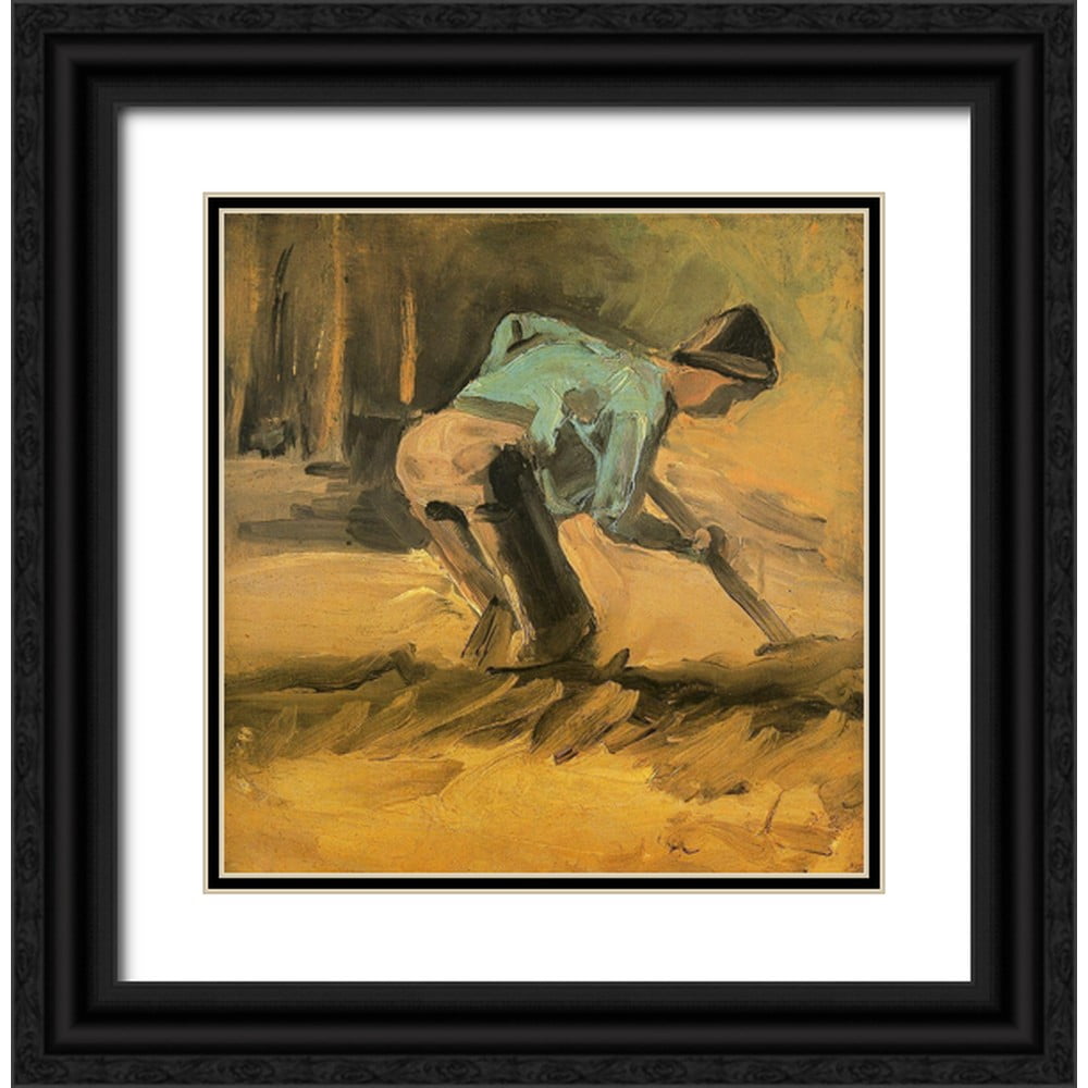 Van Gogh, Vincent 12x12 Black Ornate Wood Framed with Double Matting ...