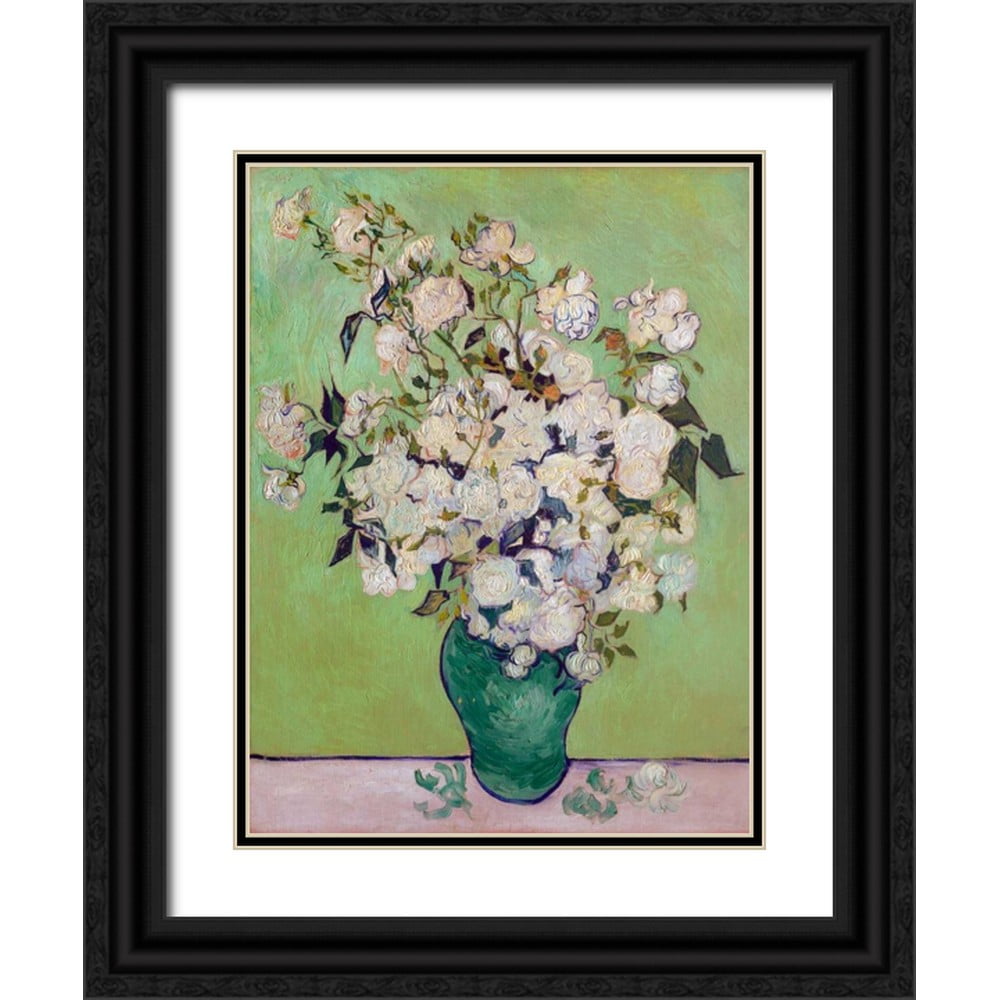 Van Gogh Vincent 12x14 Black Ornate Wood Framed With Double Matting