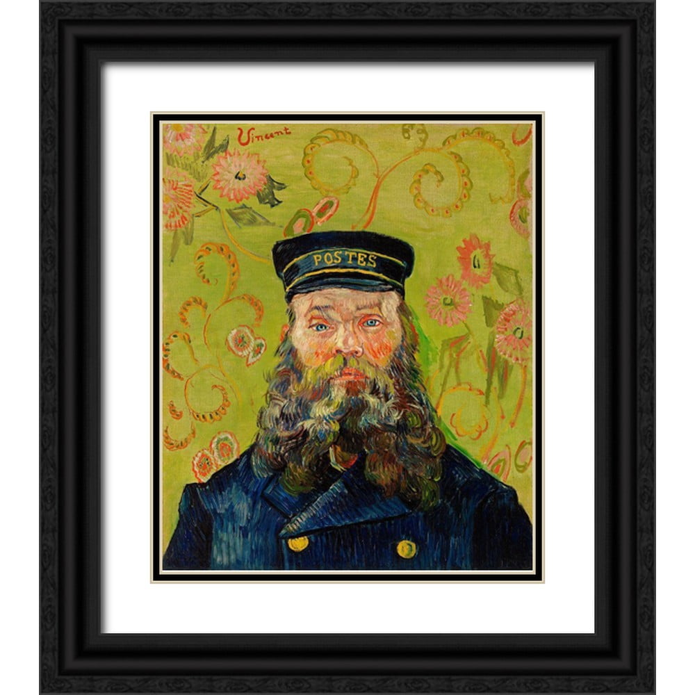 Van Gogh Vincent 12x14 Black Ornate Wood Framed With Double Matting