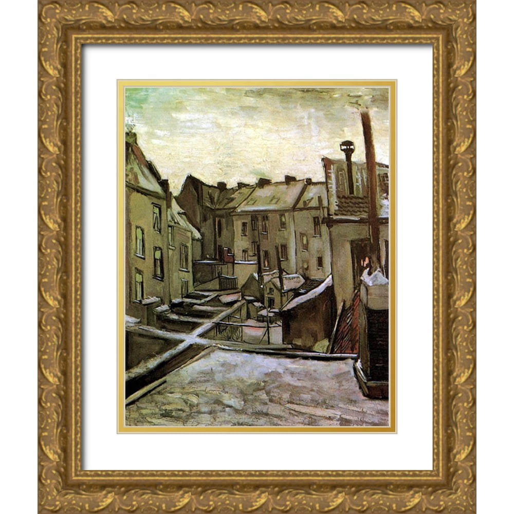 Van Gogh, Vincent 12x14 Gold Ornate Wood Framed with Double Matting ...