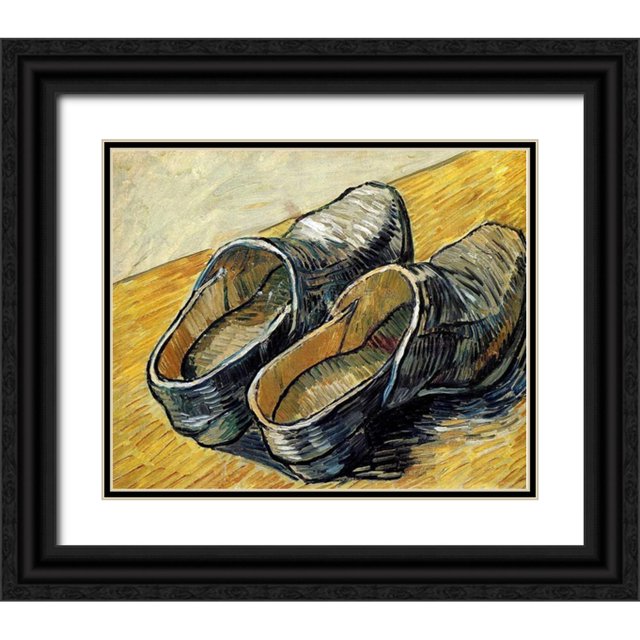 Van Gogh Vincent 14x12 Black Ornate Wood Framed With Double Matting