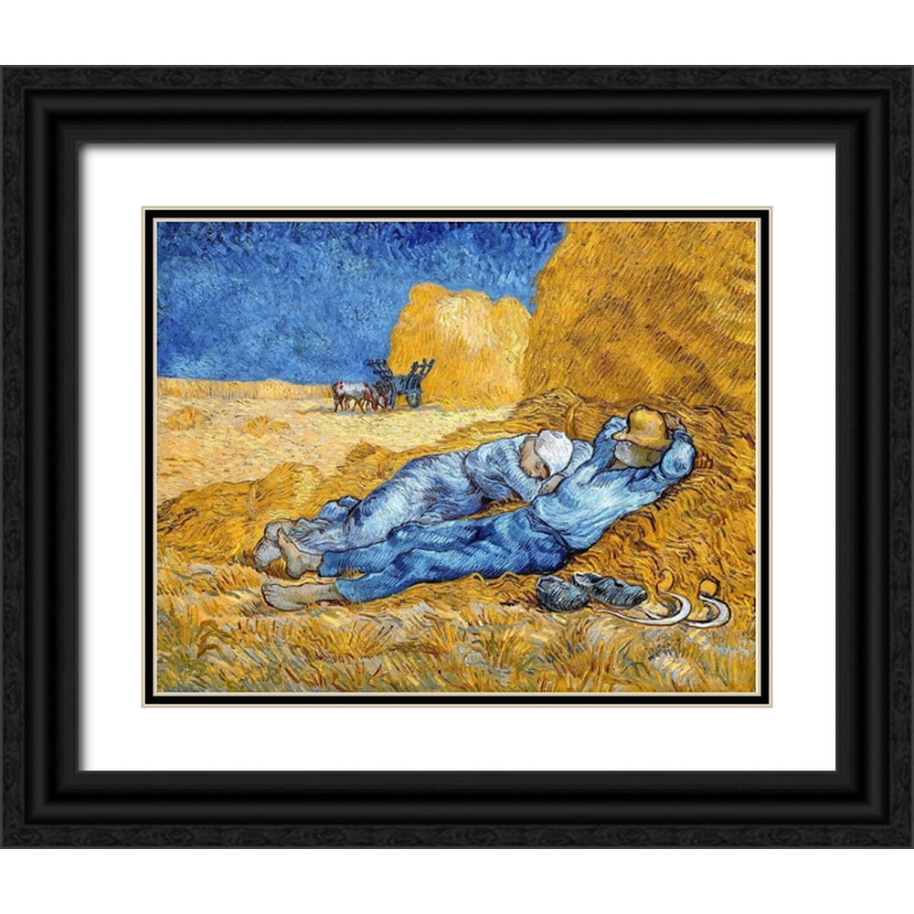 Van Gogh, Vincent 14x12 Black Ornate Wood Framed with Double Matting ...