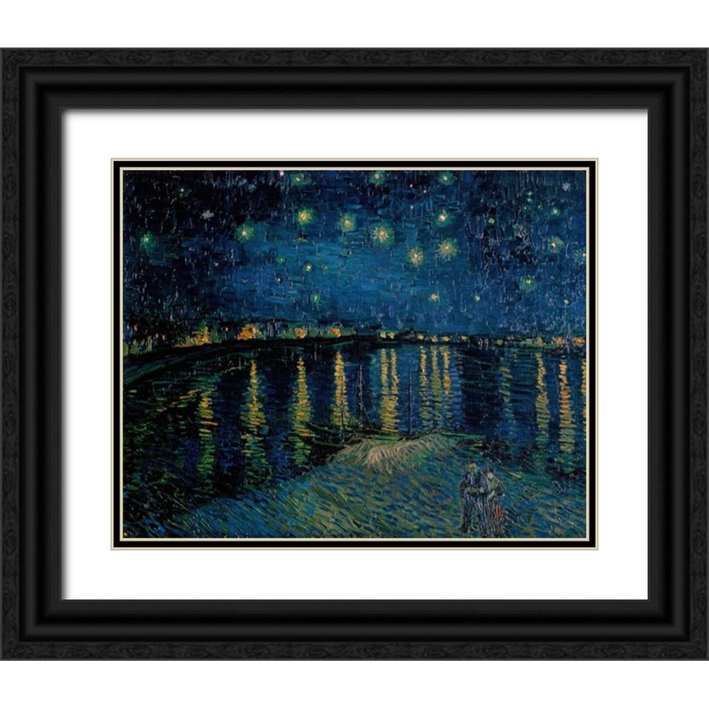 Van Gogh, Vincent 14x12 Black Ornate Wood Framed with Double Matting ...