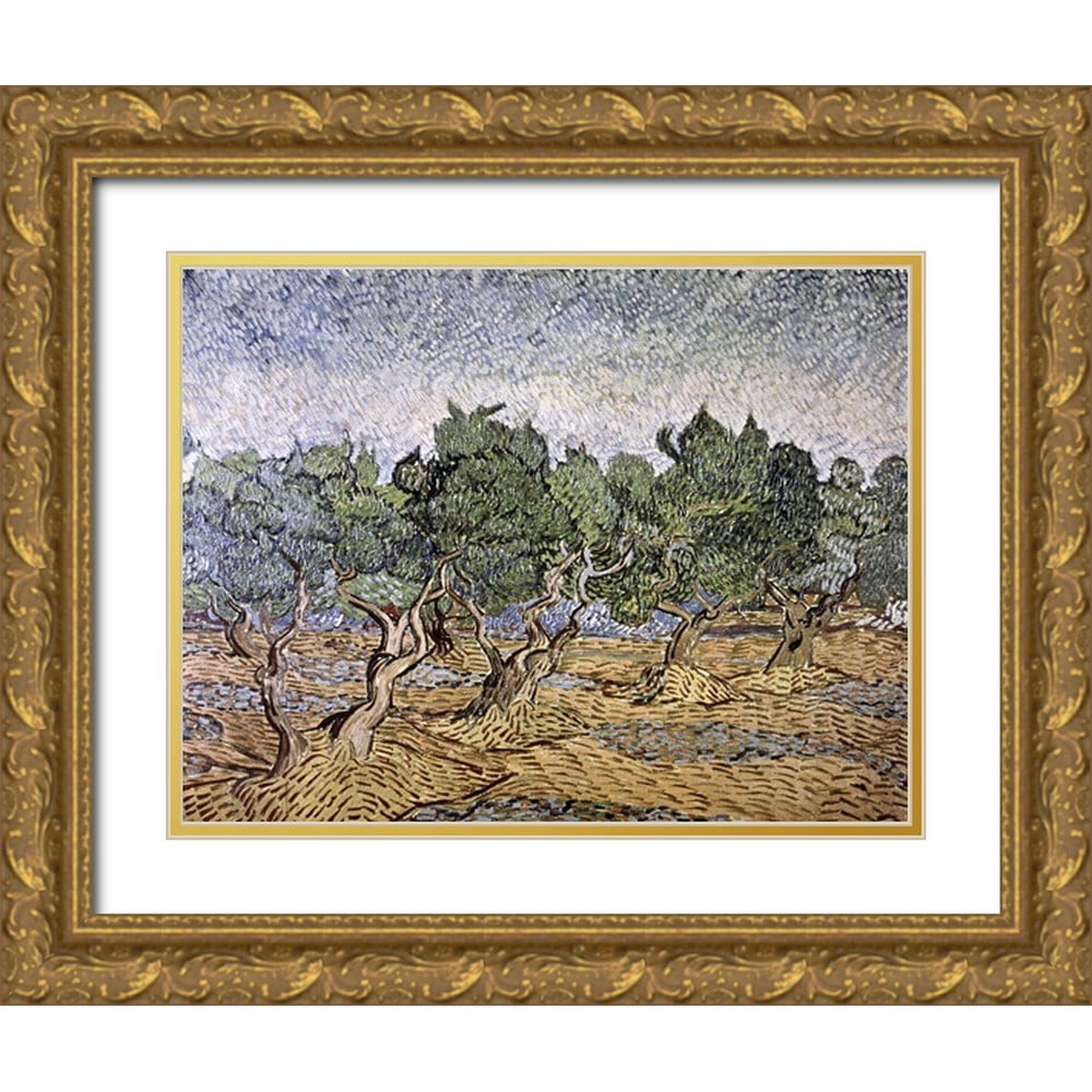 Van Gogh, Vincent 14x12 Gold Ornate Wood Framed with Double Matting ...