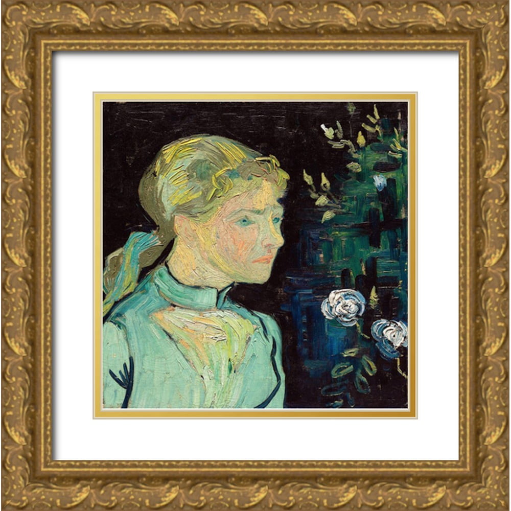 Van Gogh, Vincent 15x15 Gold Ornate Wood Framed with Double Matting ...