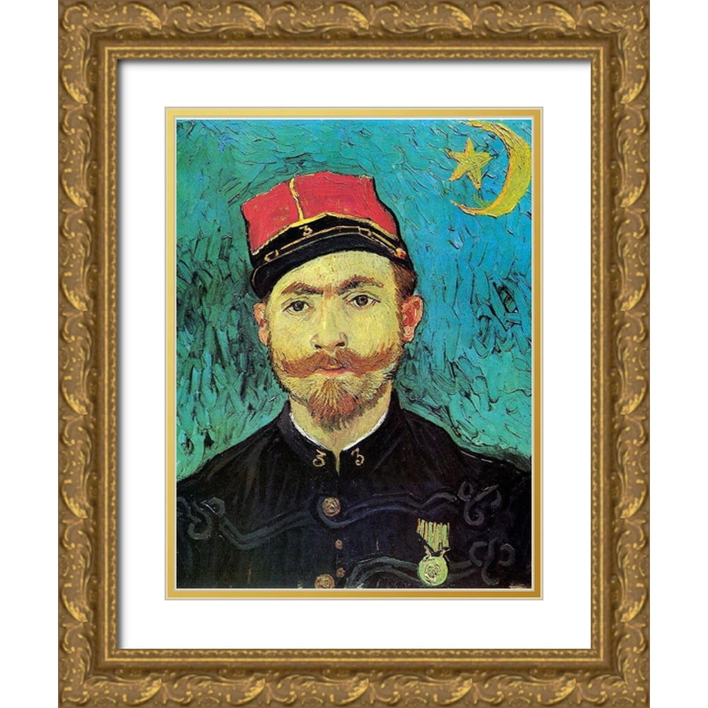 Van Gogh, Vincent 15x18 Gold Ornate Wood Framed with Double Matting ...