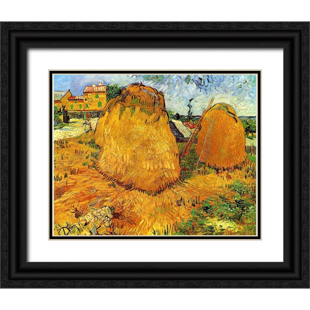 Van Gogh, Vincent 18x15 Black Ornate Wood Framed with Double Matting ...