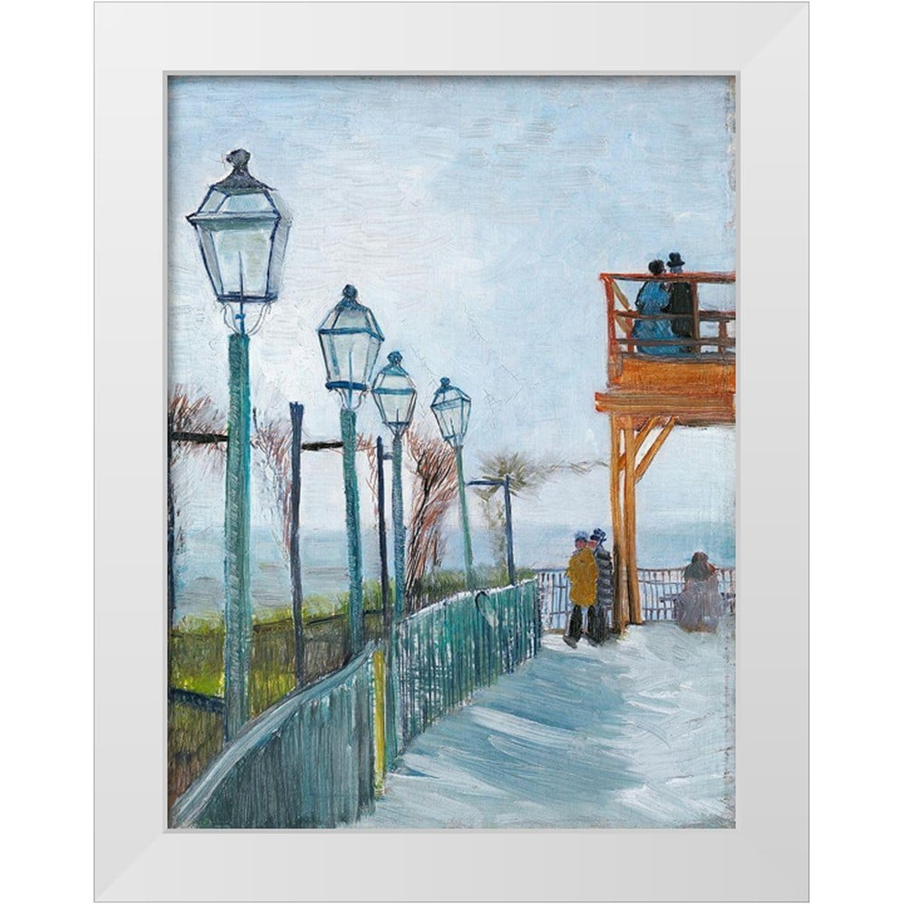 Van Gogh, Vincent 19x24 White Modern Wood Framed Museum Art Print ...